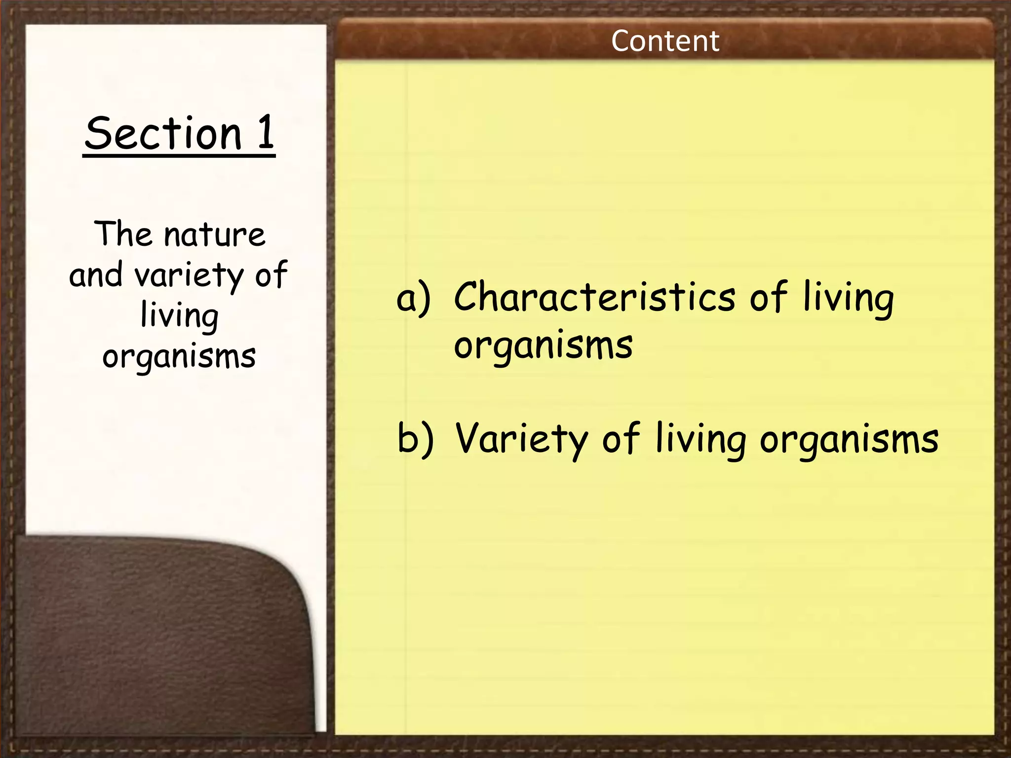 Igcse Biology Section 1 Lesson 1 Ppt