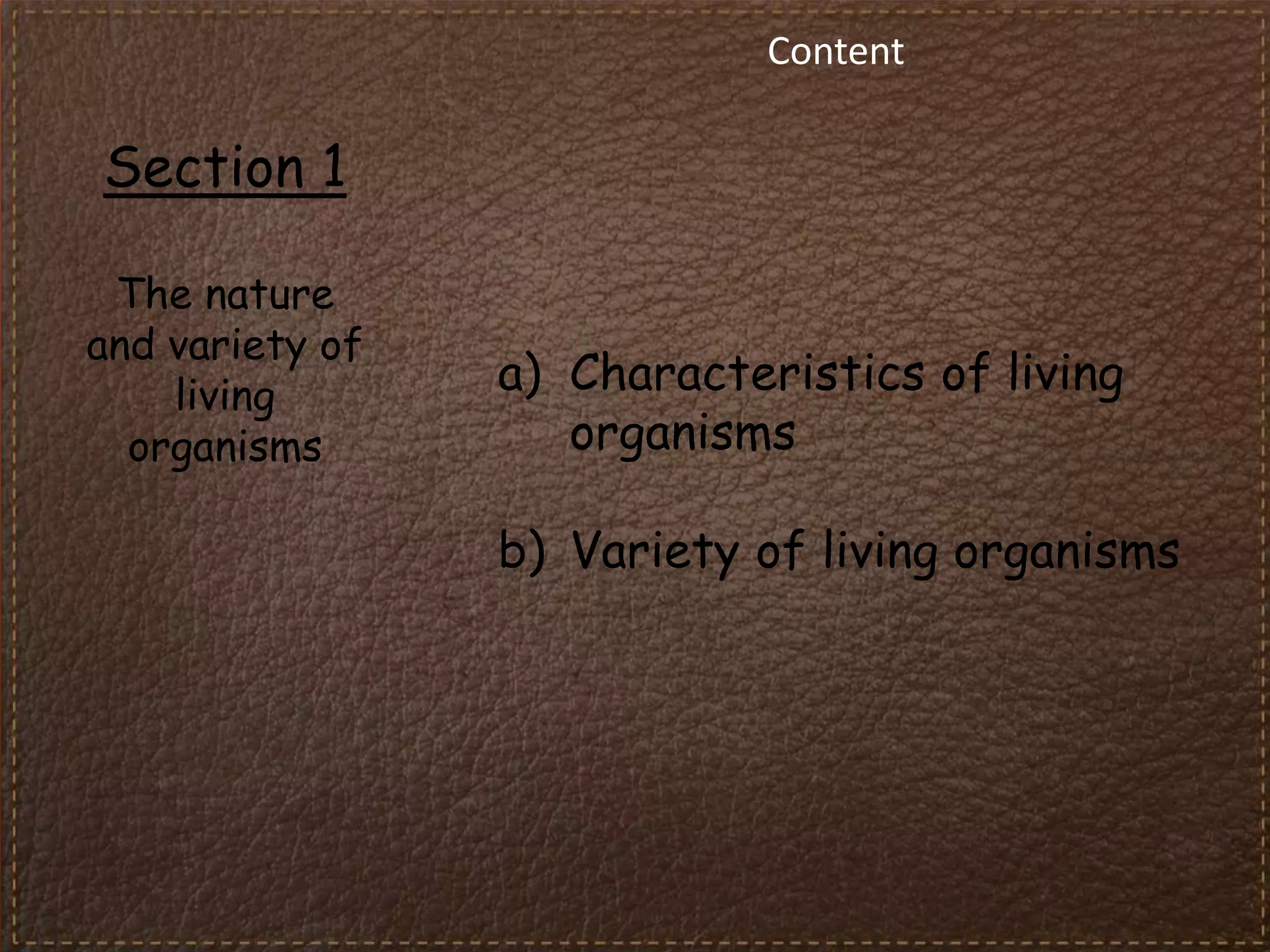 Igcse Biology Section 1 Lesson 3 Ppt