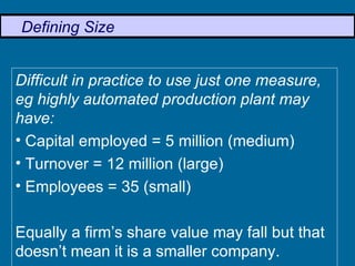 Igcse bs measuring size 2012 | PPT | Business Accounting & Finance ...