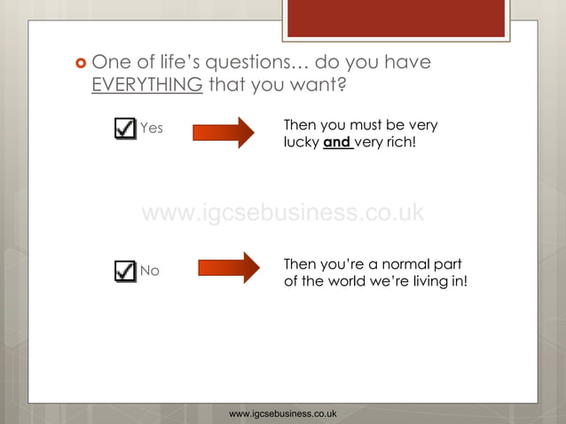 Igcse business studies grade 9 | PDF