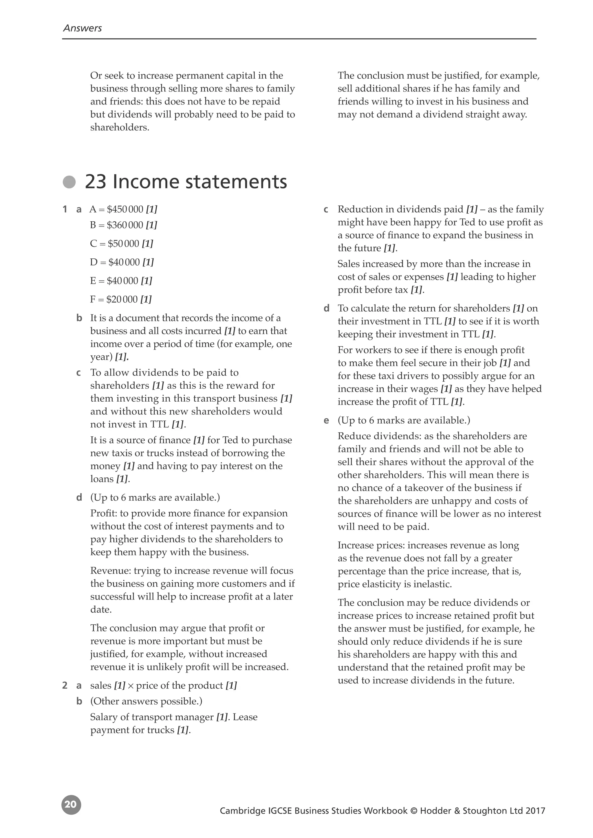 Igcse business wb_answers | PDF