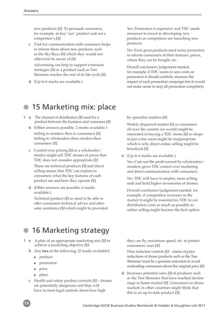 Igcse business wb_answers | PDF