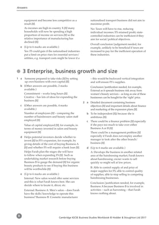 Igcse business wb_answers | PDF