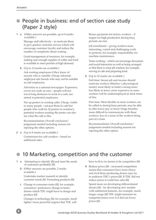 Igcse business wb_answers | PDF