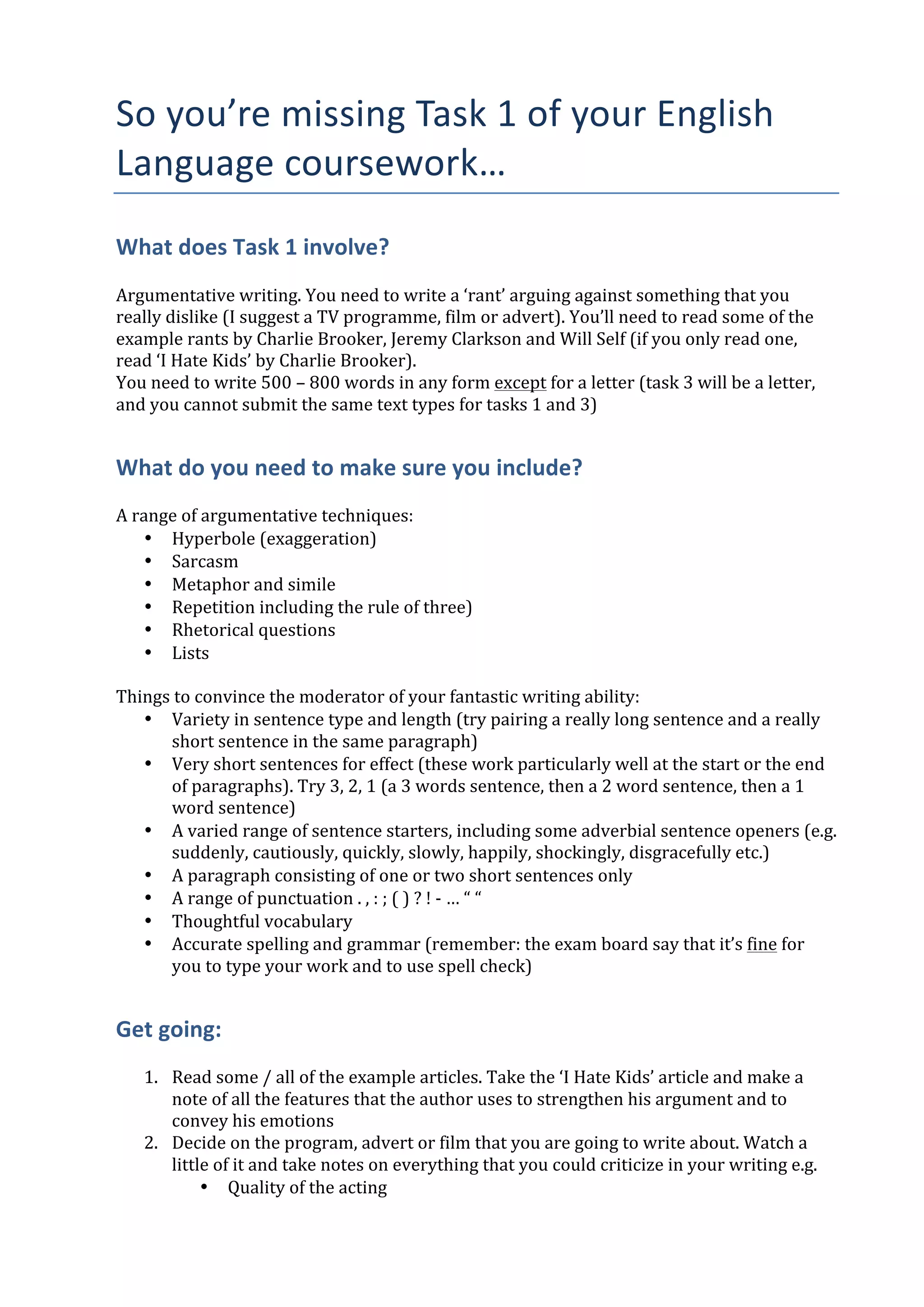 I gcse catch up tasks | PDF