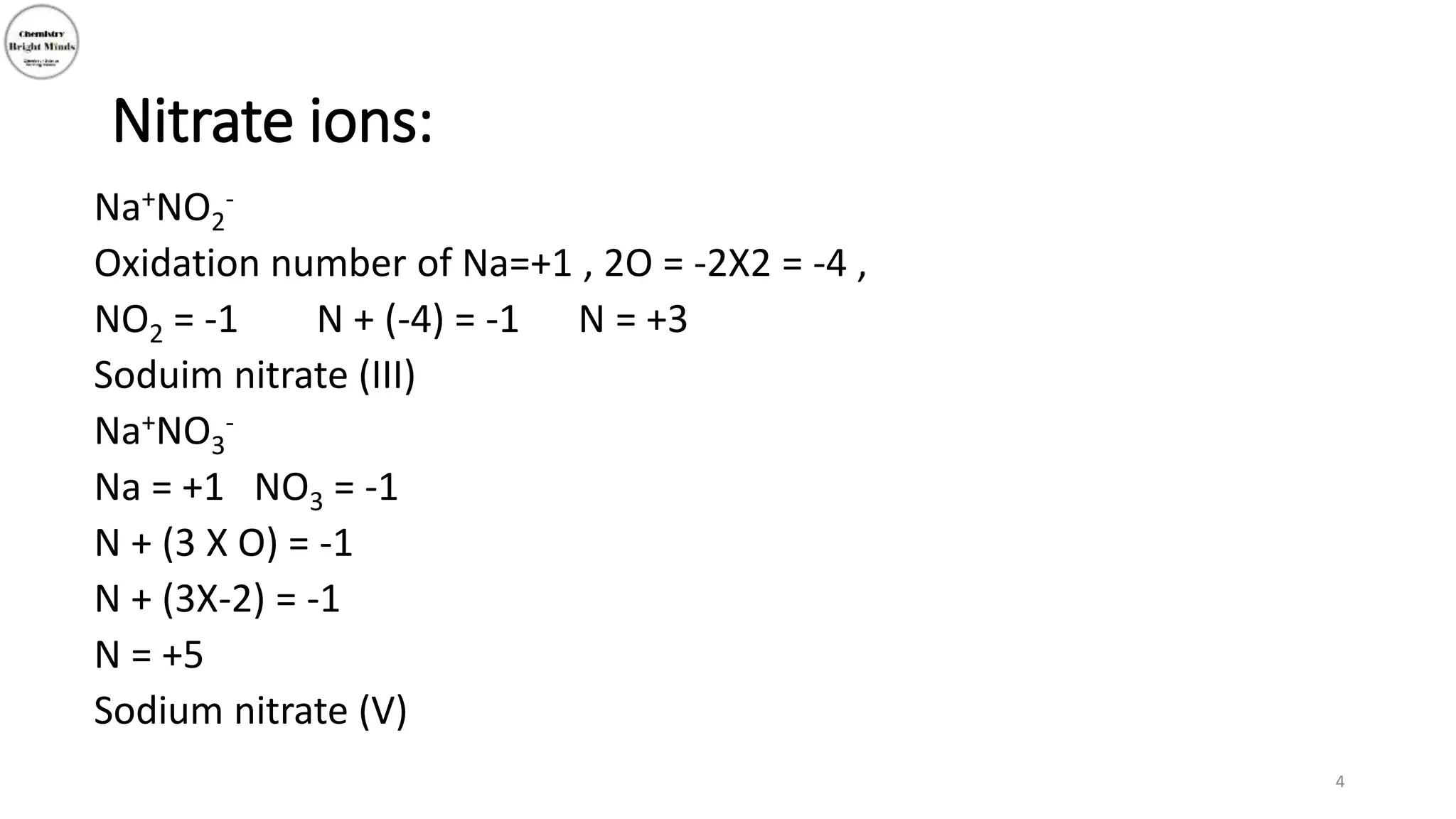Naming compounds and Balancing chemical equations using oxidation ...