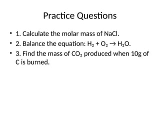 IGCSE_Chemical_Calculations for year 9 and 10.pptx