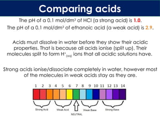 iGCSE Chemistry Lesson 2 - Strong and weak acids (triple only).pptx