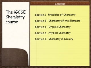 1 iGCSE Chemistry Section 1 Lesson 1.ppt