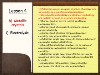 iGCSE Chemistry Unit 1 Physical Chemistry Lesson 4.pptx | Chemistry | Science