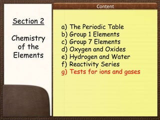 iGCSE Chemistry Section 2 Lesson 5.ppt