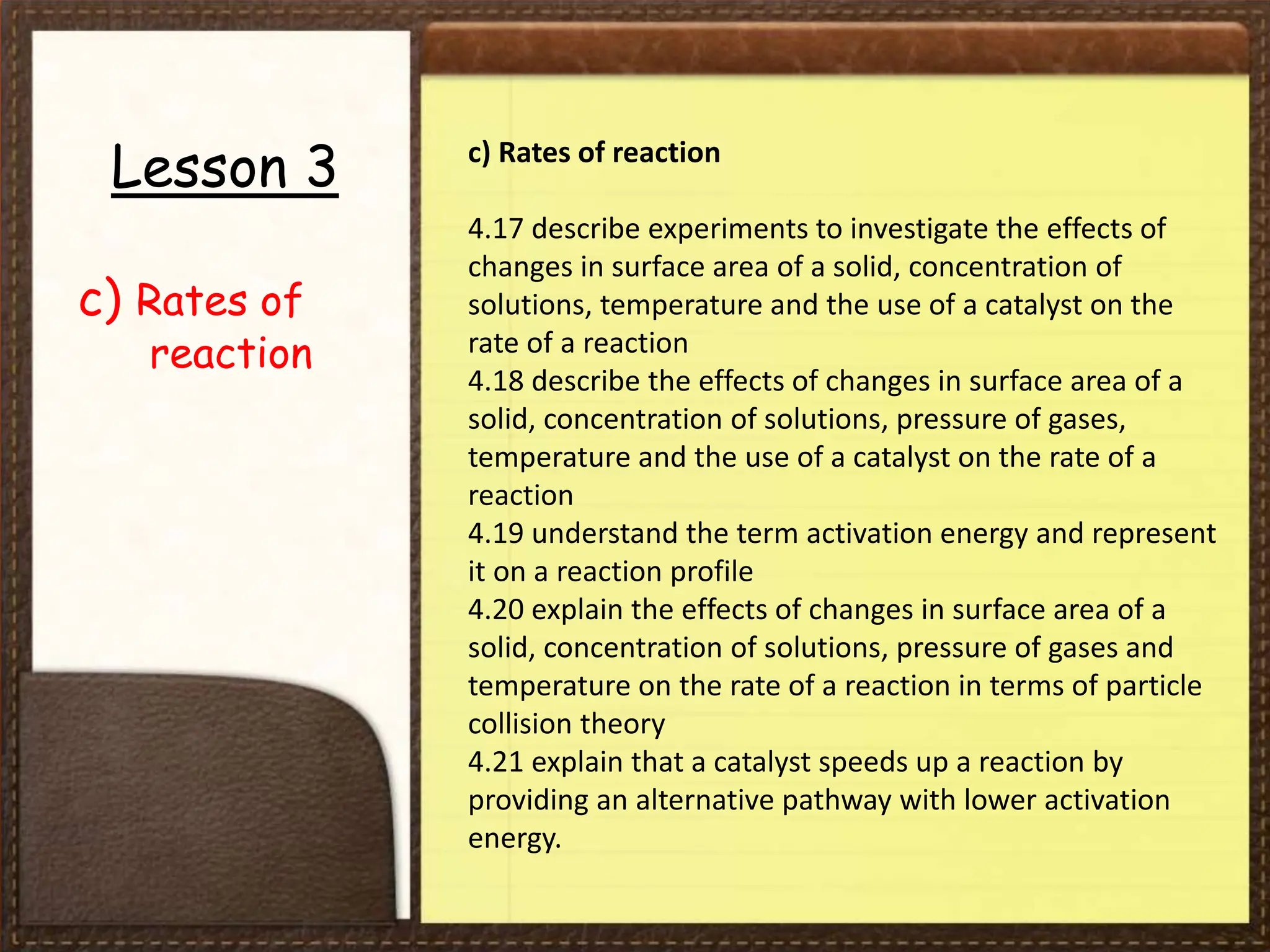 iGCSE Chemistry Section 4 Lesson 3 new syllabus.ppt