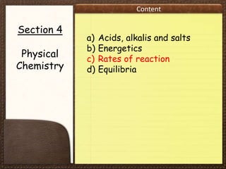 iGCSE Chemistry Section 4 Lesson 3 new syllabus.ppt