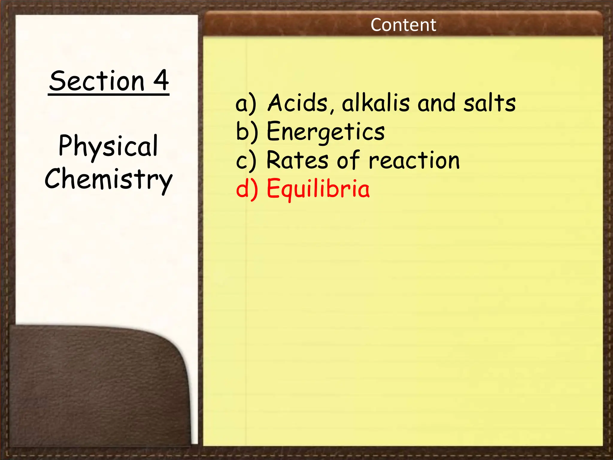 iGCSE Chemistry Section 4 Chemical Equilibrium.ppt