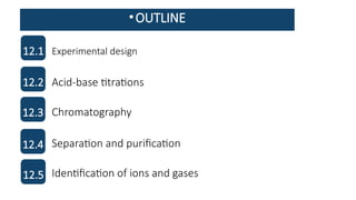 IGCSE Chemistry unit 12 - experimental design | PPTX