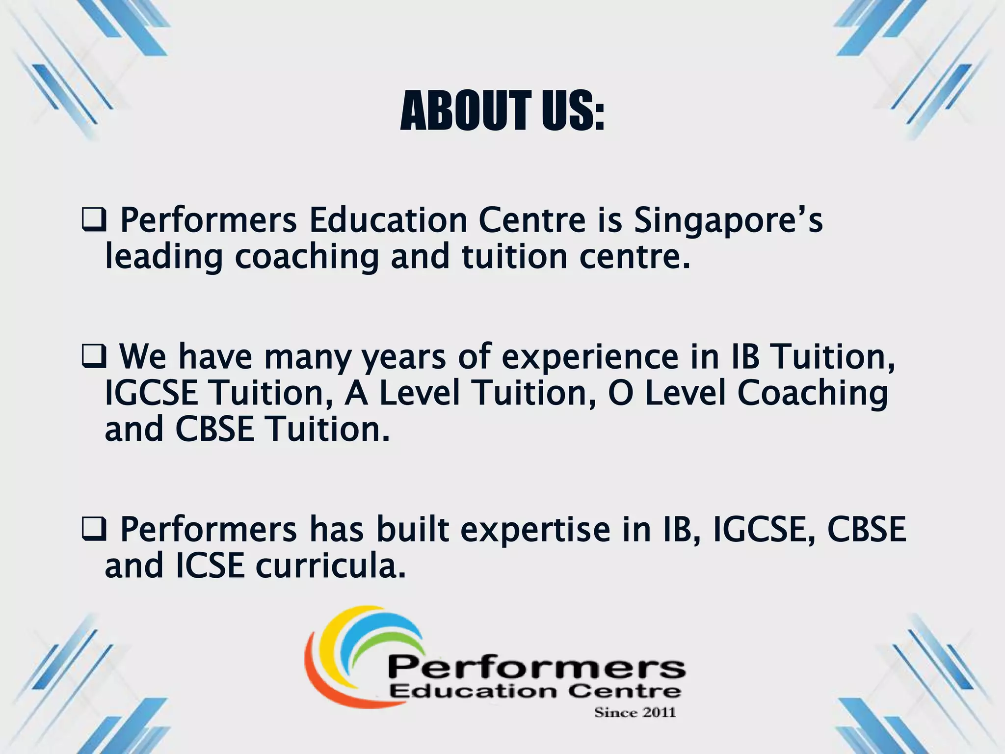 Most Popular IGCSE coaching | PPTX