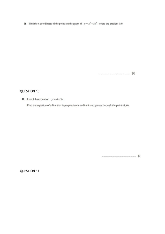Igcse Coordinate Geometry Practice Questions Pdf