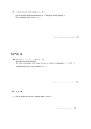 IGCSE COORDINATE GEOMETRY PRACTICE QUESTIONS .pdf