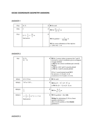 IGCSE MATH COORDINATE GEOMETRY ANSWERS 2.pdf