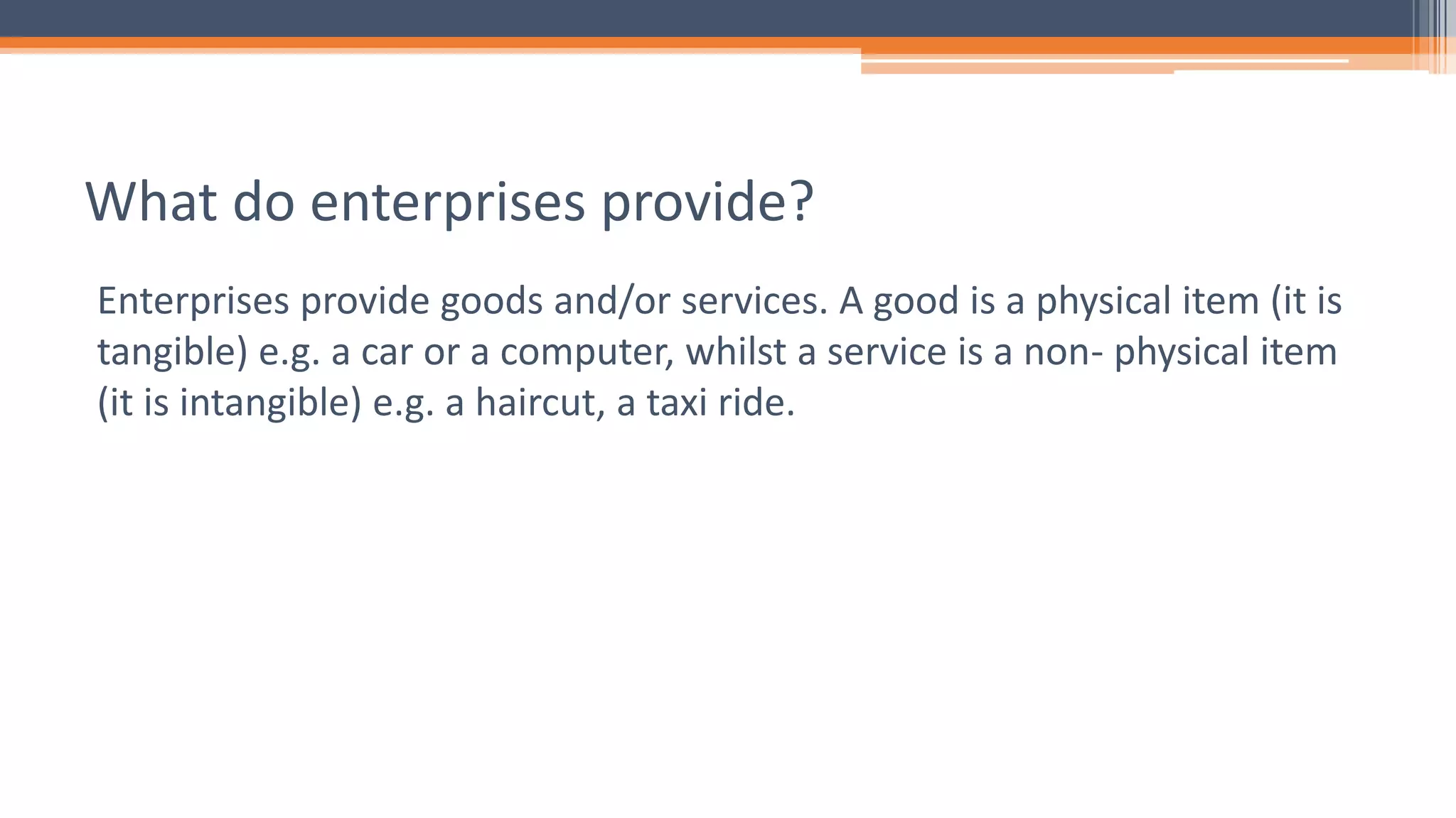 Igcse enterprise cambridge international examination | PPTX