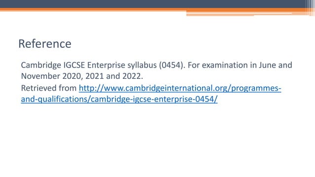 Igcse enterprise cambridge international examination | PPTX | Business ...