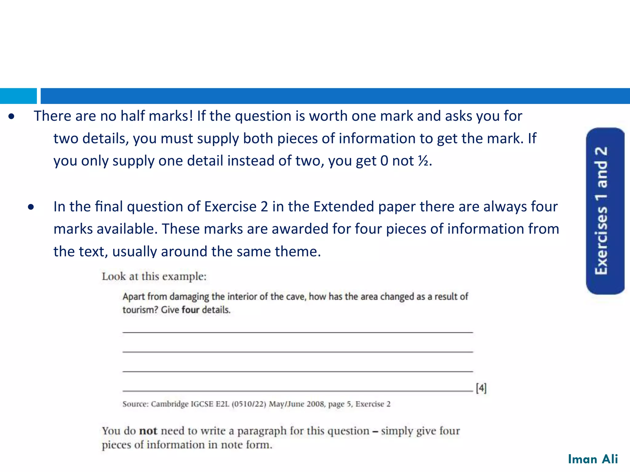 IGCSE ESL (Comprehension) Guide | PPTX