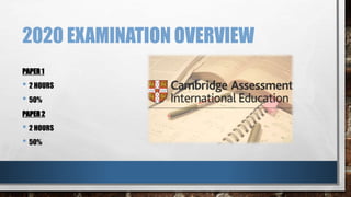 Igcse first language english 2020 | PPTX