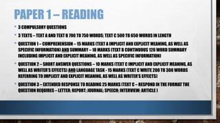 Igcse first language english 2020 | PPTX