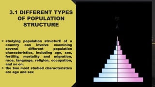 POPULATION STRUCTURE, DISTRIBUTION AND DENSITY | PPT