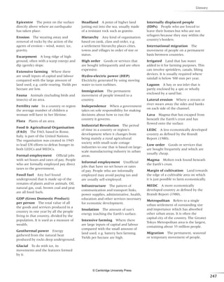 Igcse geog glossary | PDF