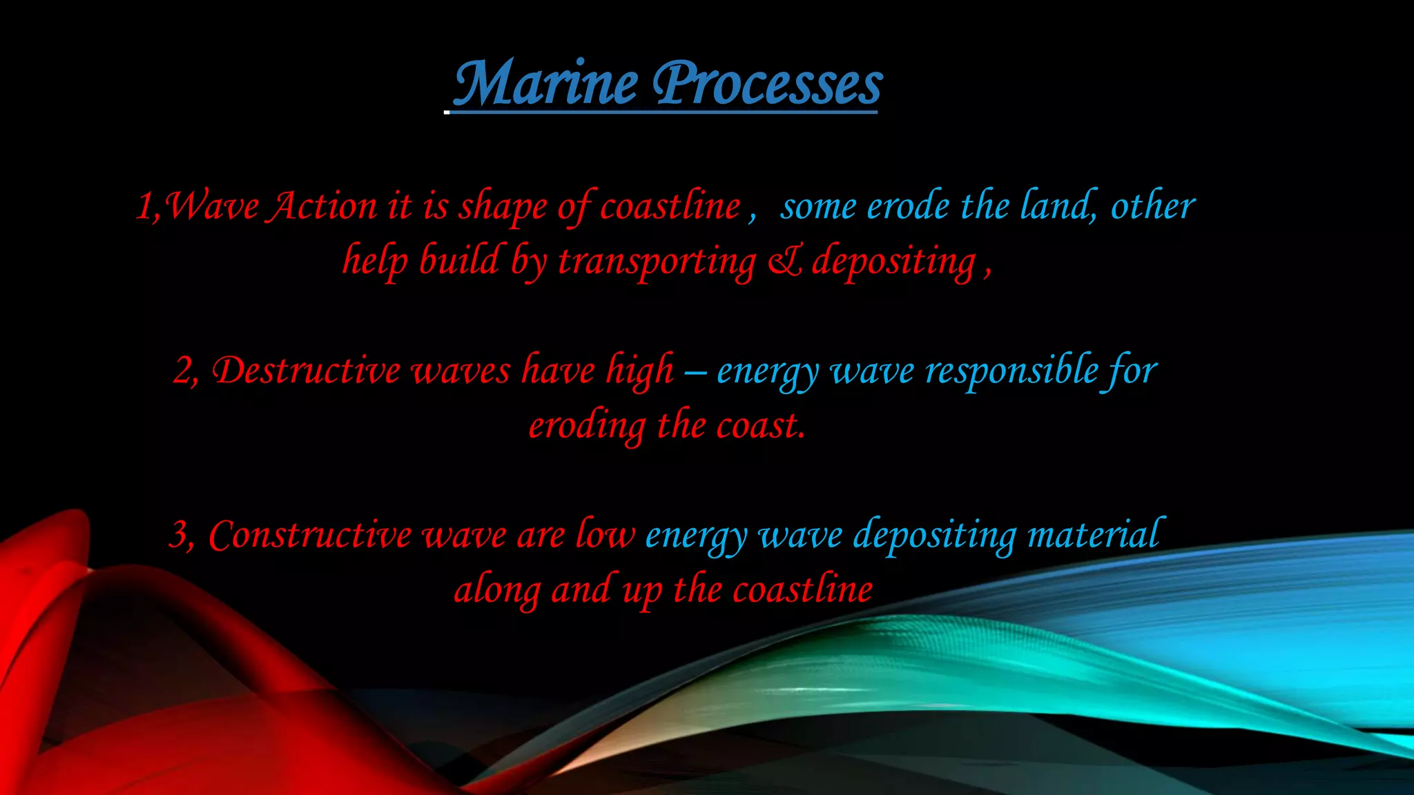 IGCSE Geography Marine Processes | PPTX