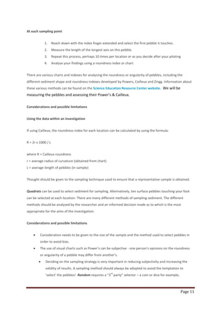 Igcse geography coastal environments fieldwork | PDF