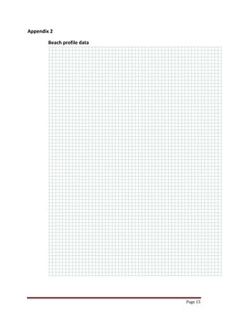 Igcse geography coastal environments fieldwork | PDF