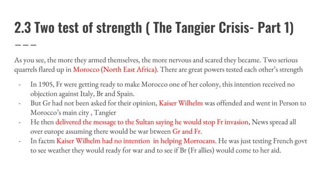 Igcse history (0470) depth study part 1 the first world war 1914 1918 ...