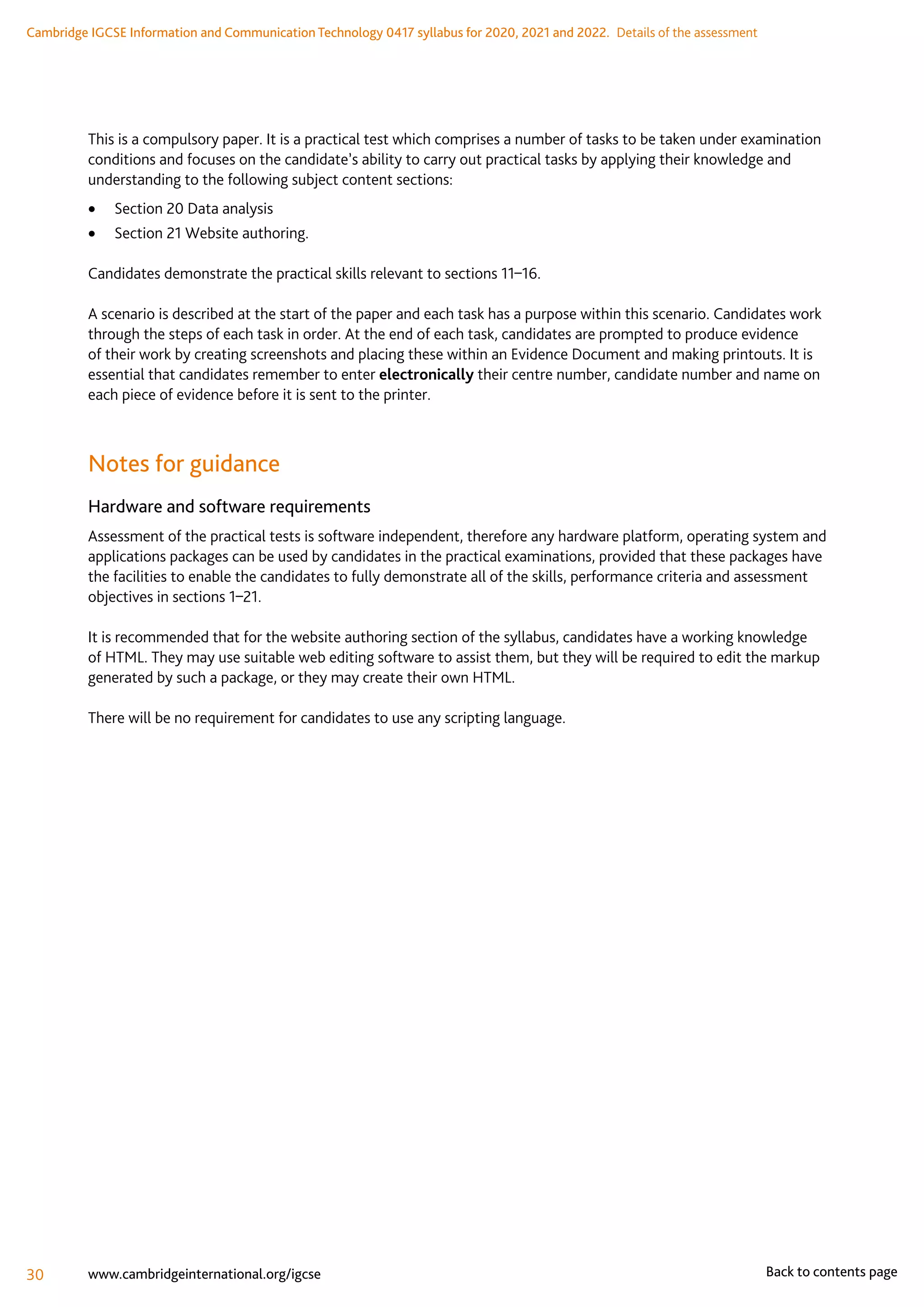 Igcse ict syllabus | PDF