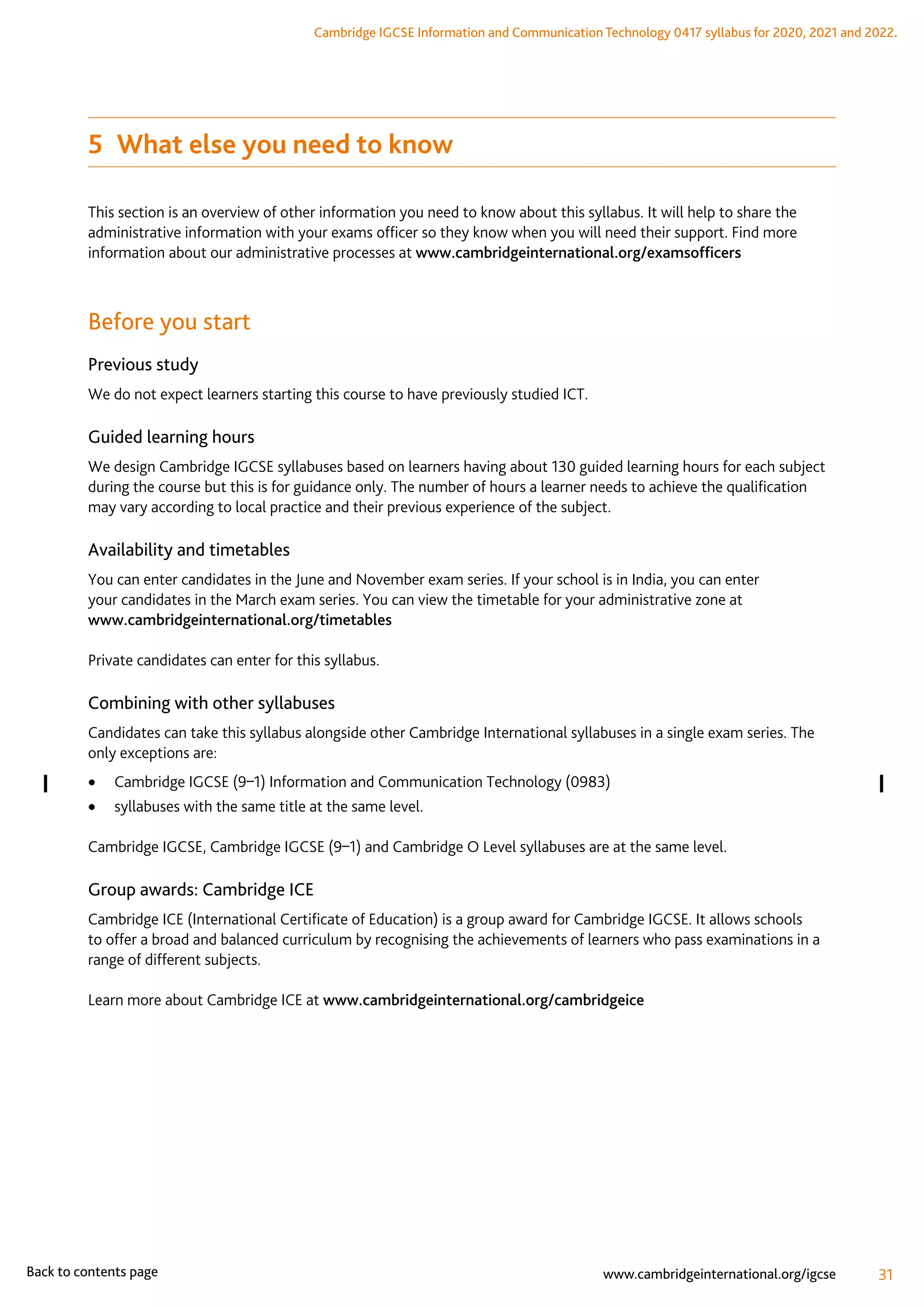 Igcse ict syllabus | PDF