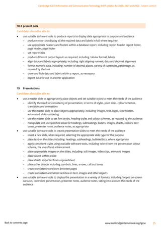 Igcse ict syllabus | PDF