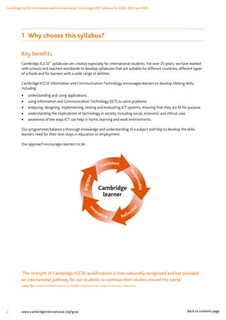 Igcse ict syllabus | PDF