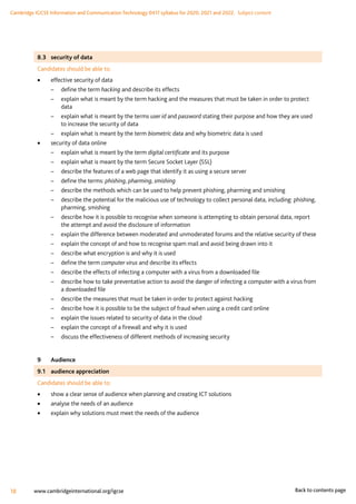 Igcse ict syllabus | PDF