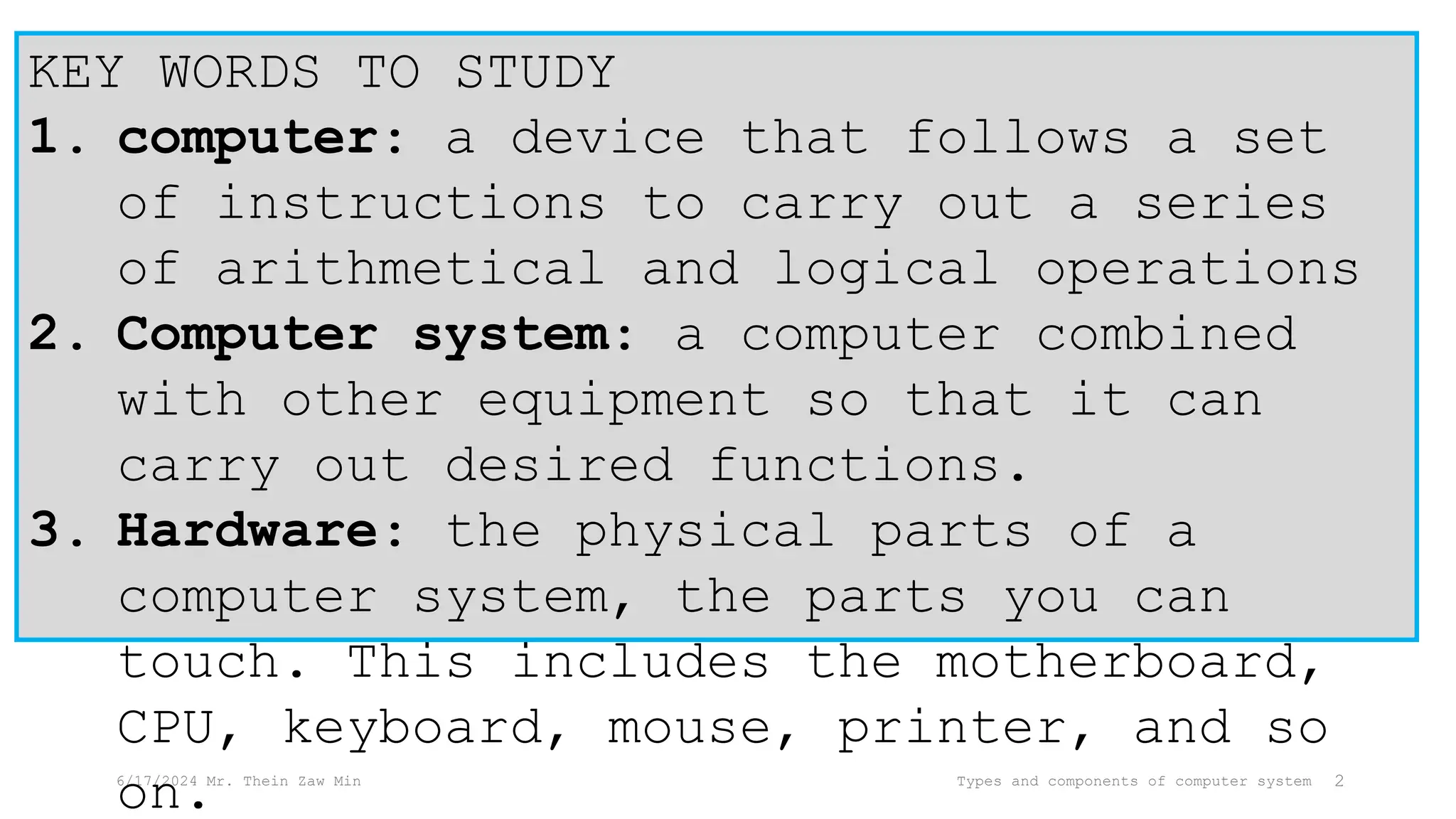 IGCSE Information and communication Key words.pptx