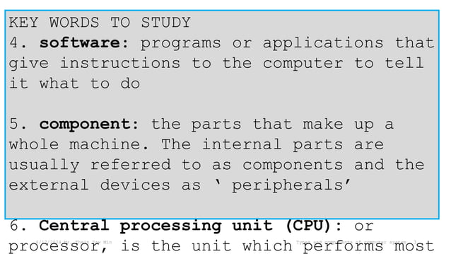 IGCSE Information and communication Key words.pptx