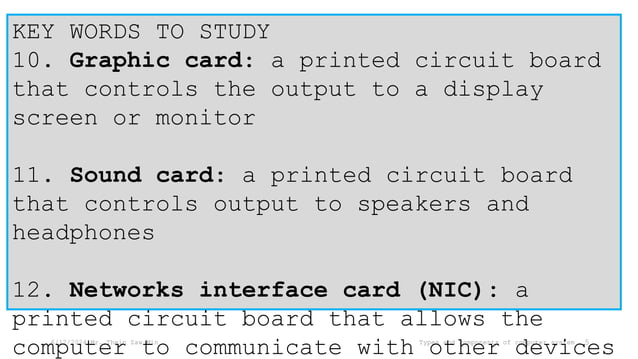 IGCSE Information and communication Key words.pptx