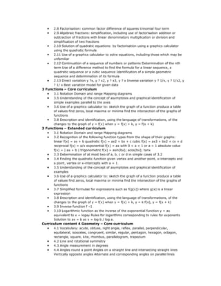 Igcse international mathematics extended standards | DOCX | Geography ...