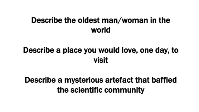 Igcse language creative writing stimuli | PPTX