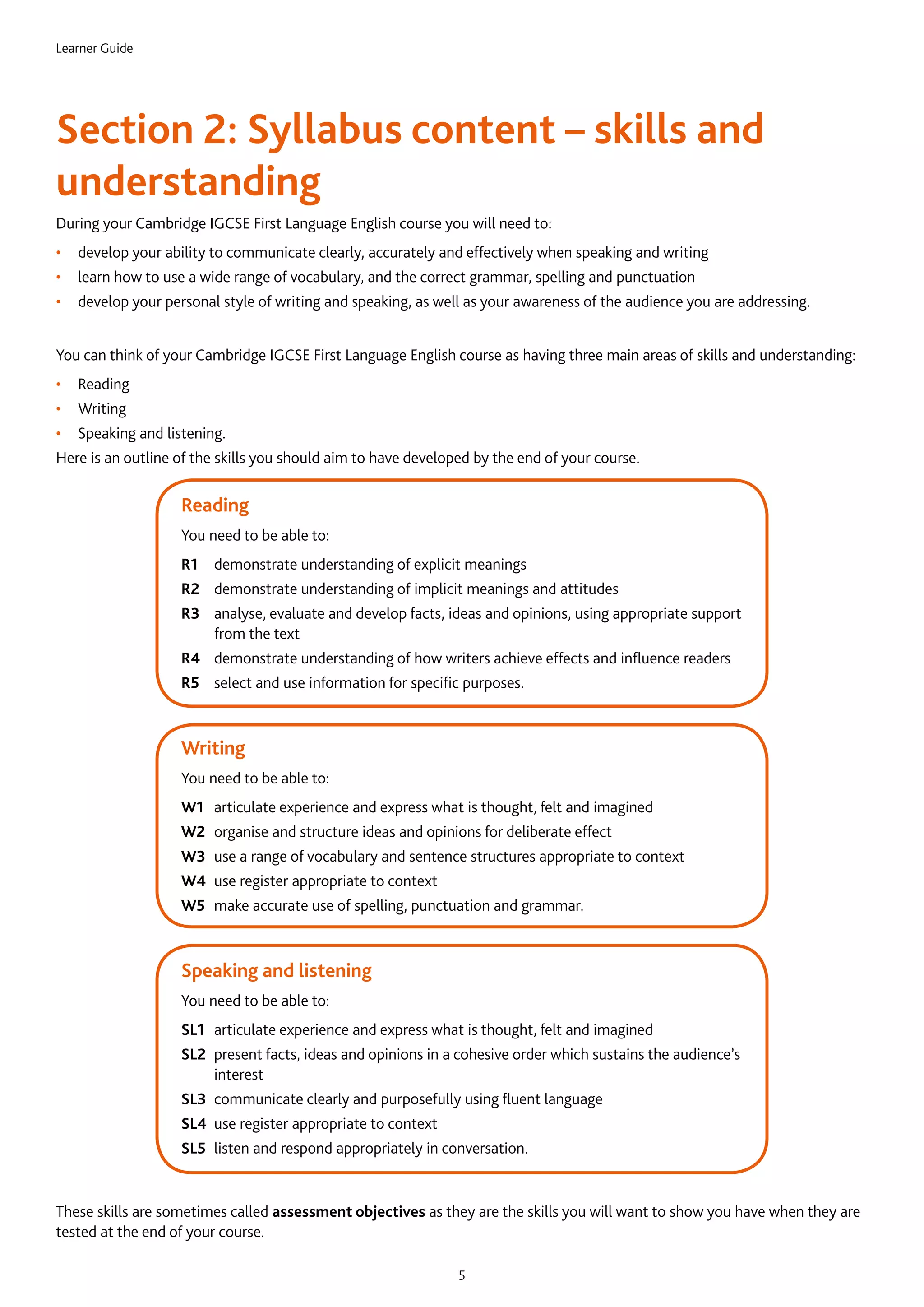 IGCSE FIRST LANGUAGE ENGLISH 0500 | PDF
