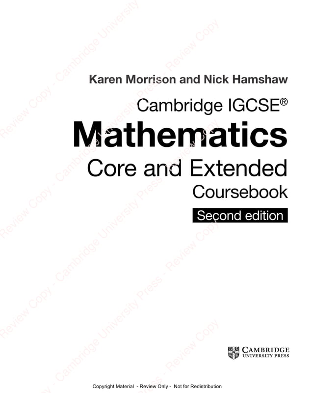 IGCSE Mathematics Textbook full version .pdf | Educational Assessment ...