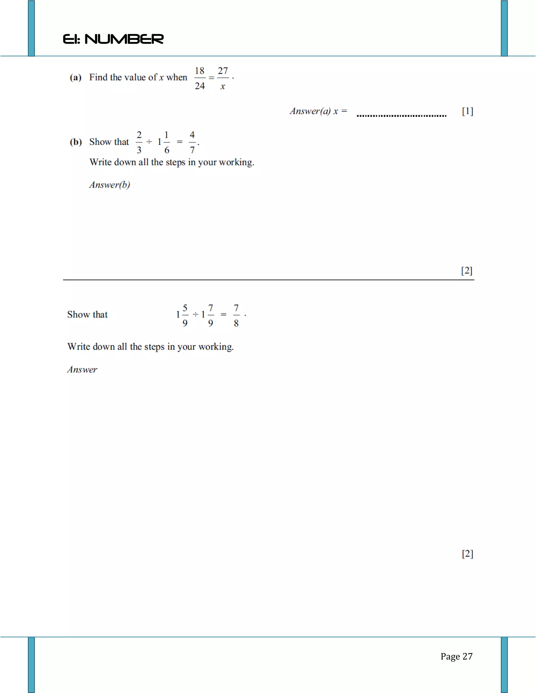 Igcse 0580 math extended:NUMBER | PDF