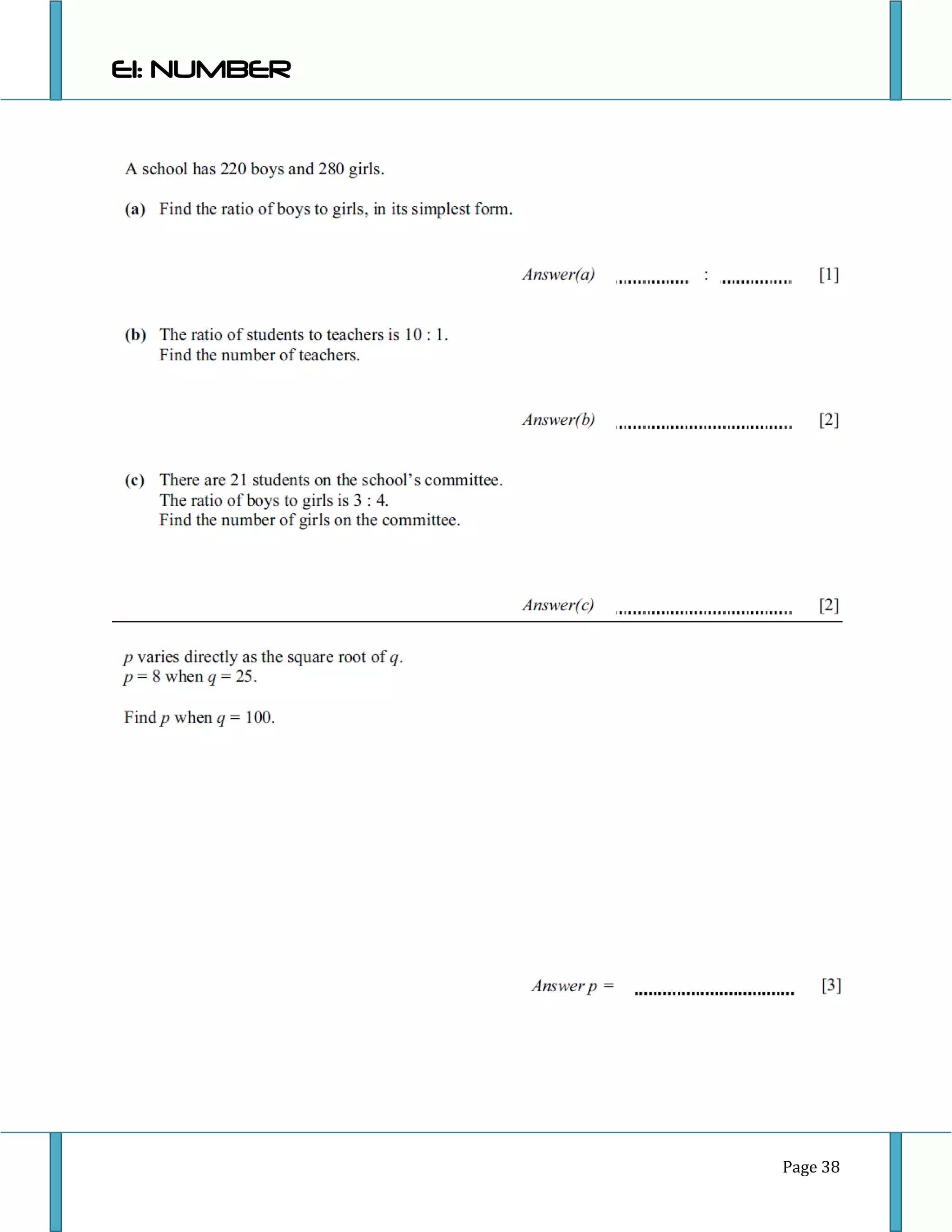 Igcse 0580 math extended:NUMBER | PDF