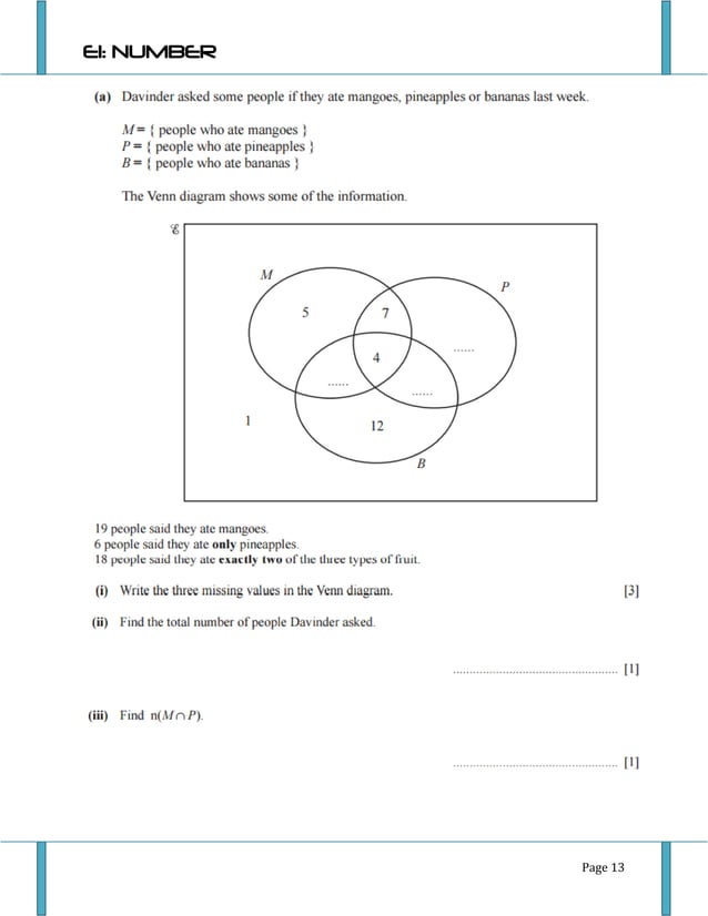 Igcse 0580 math extended:NUMBER | PDF | Education