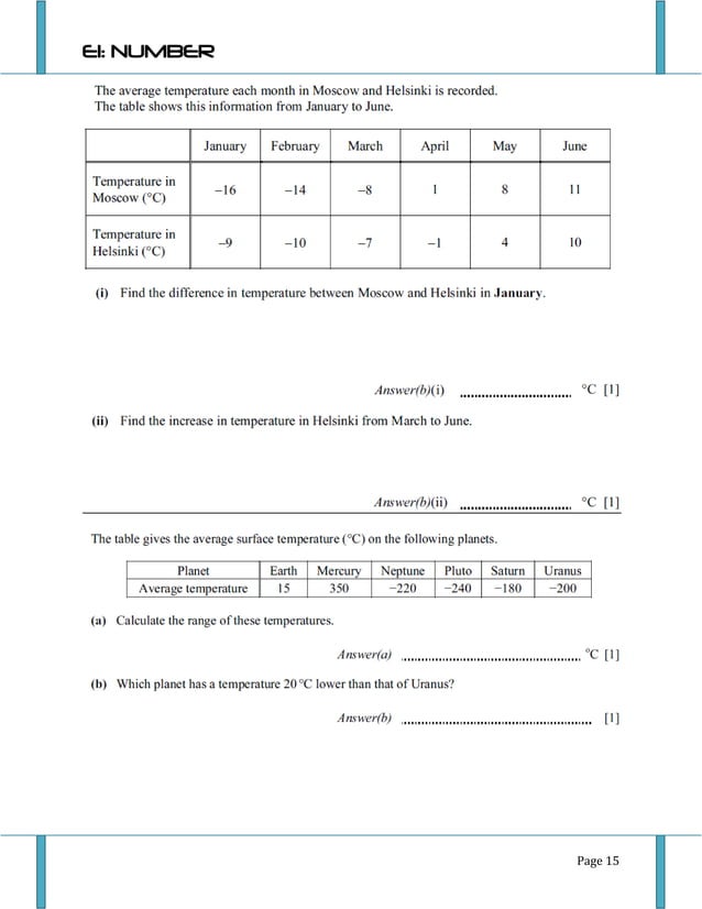 Igcse 0580 math extended:NUMBER | PDF | Education